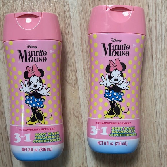 Disney | Bath, Skin & Hair | 2disney Minnie Mouse Pink 3in Body Wash ...